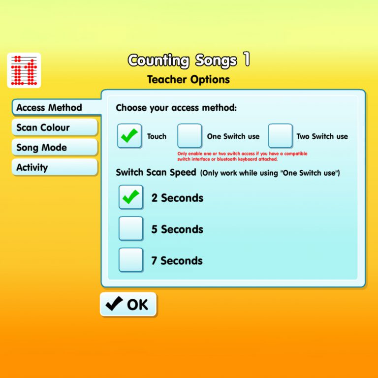Counting Songs 1 - Assistive Technology