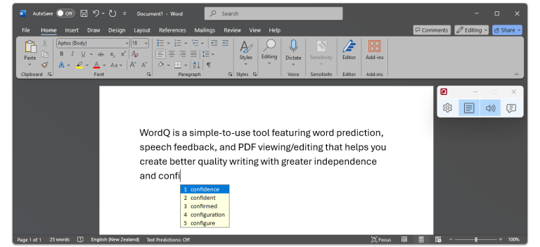 WordQ Desktop for Windows / Mac - Assistive Technology
