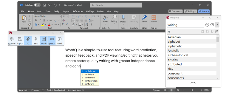 WordQ Desktop for Windows / Mac - Assistive Technology