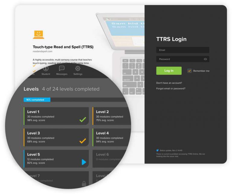 Touch Type Read and Spell - Assistive Technology